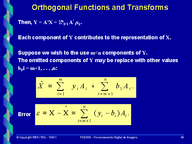 Orthogonal Functions and Transforms